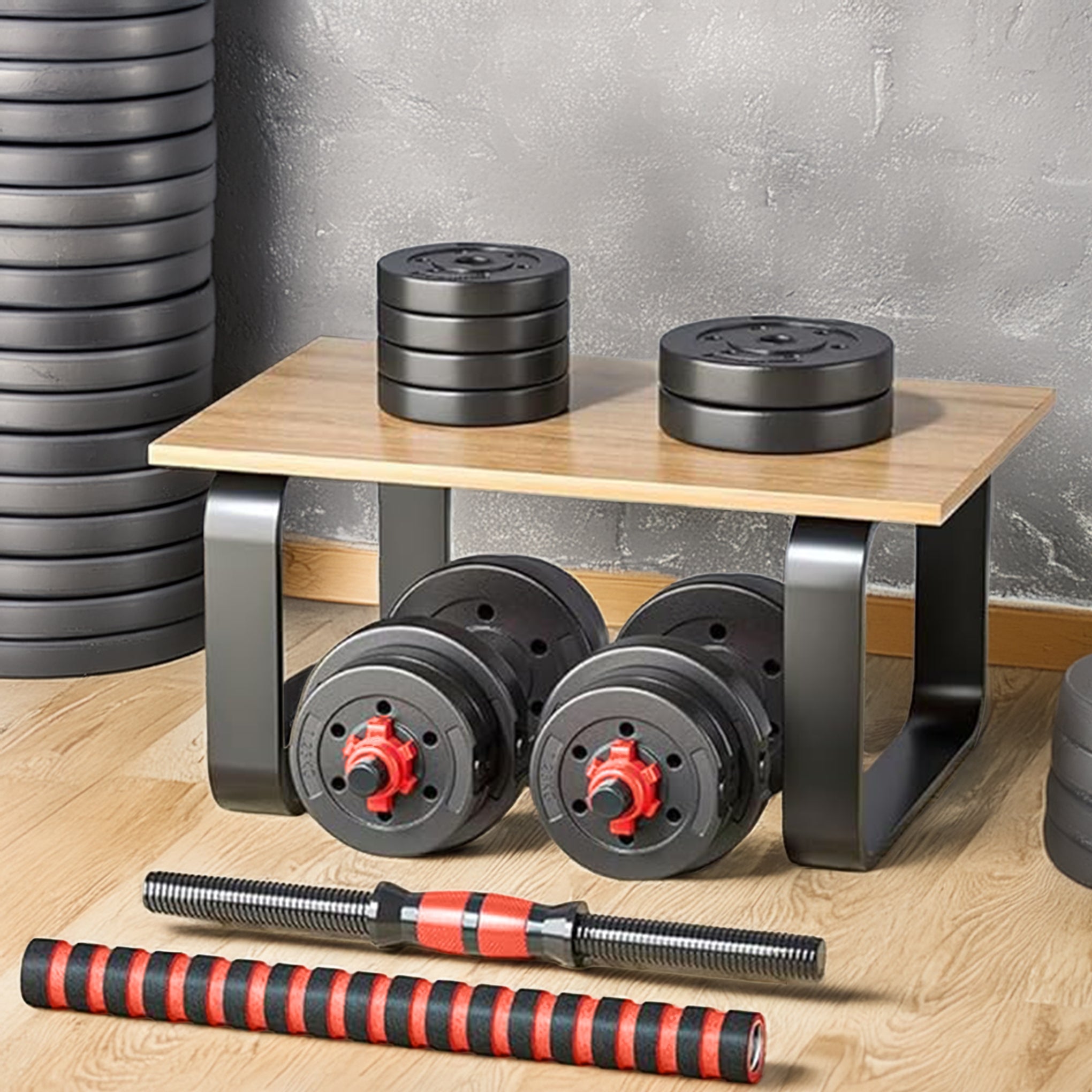 Everlast 40KG Vinyl Barbell & Dumbbell Set – Everlast South Africa