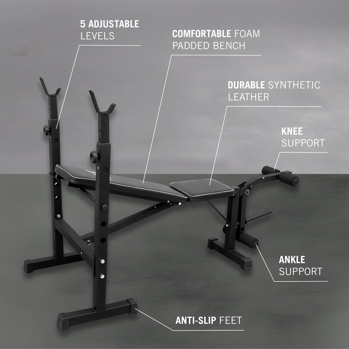 Everlast Armour Bench | Adjustable for Full Body Strength Training ...